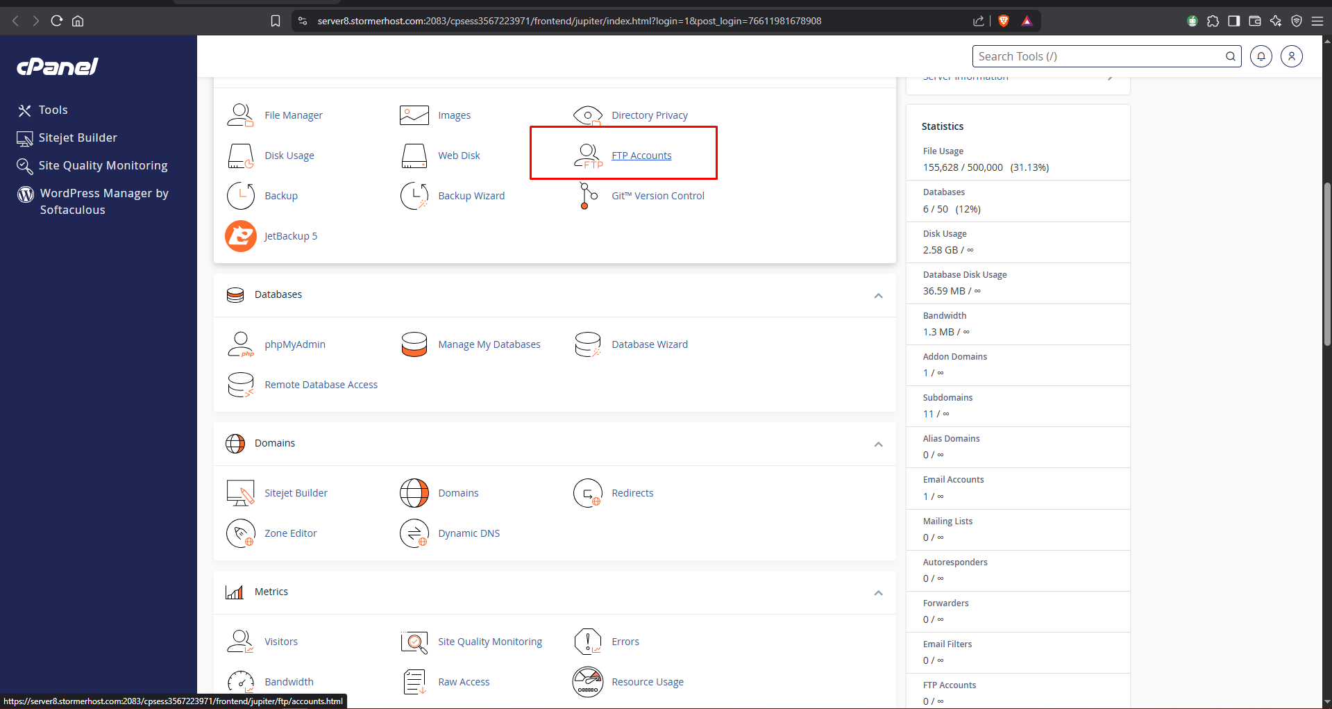 How to create an FTP account - StormerHost SupportStormerHost Support